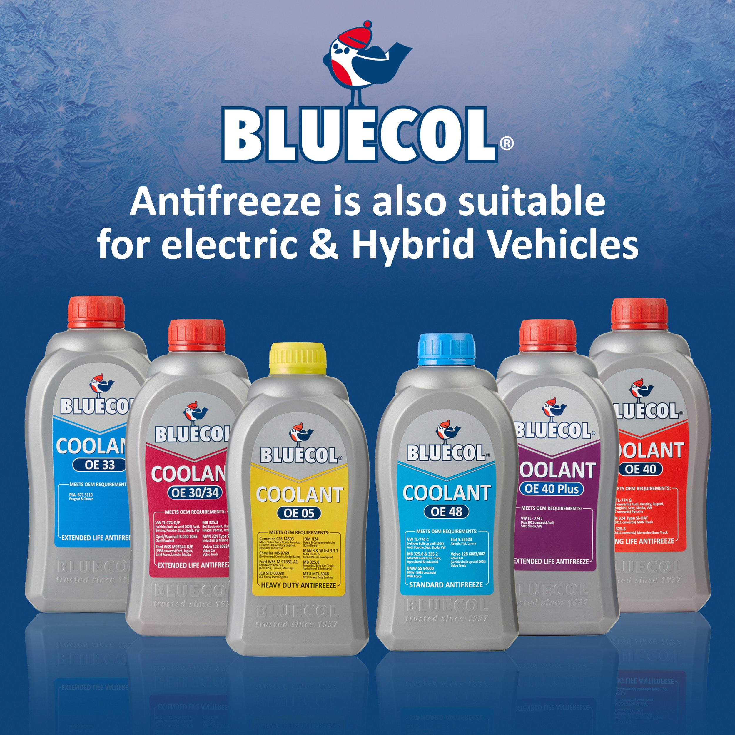 Bluecol Antifreeze & Coolant OE 40 5L – Carlube