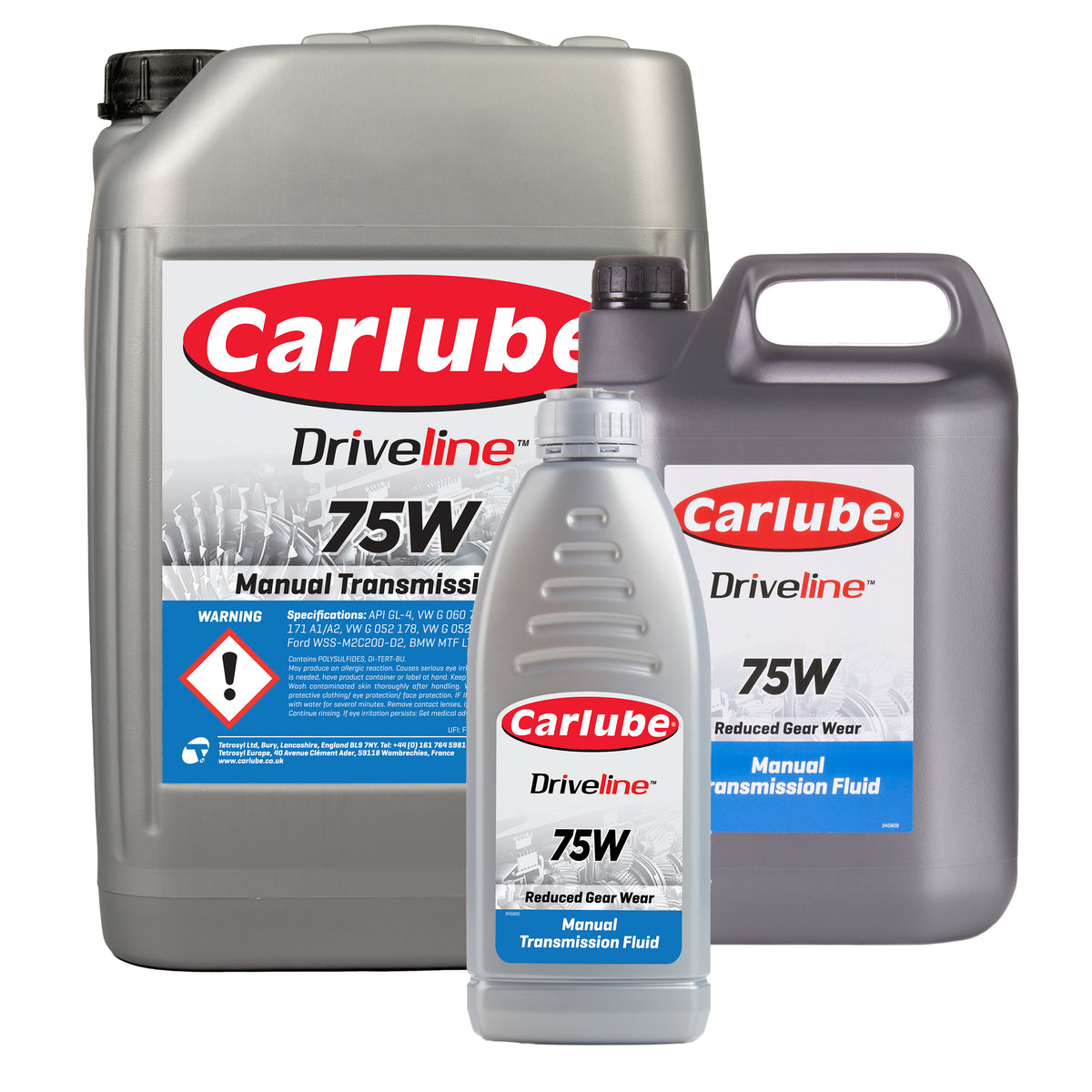 Carlube Driveline 75W Manual Transmission Fluid